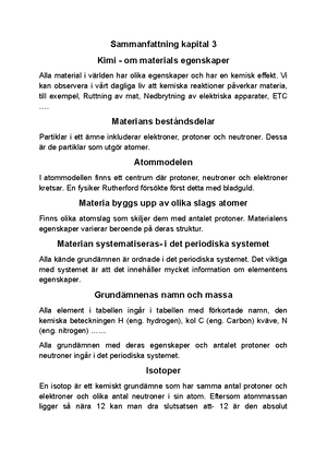 [Solved] 3 I vilka former finns rent kol - Naturkunskap 2 - Ekonomiprogrammet - Studocu