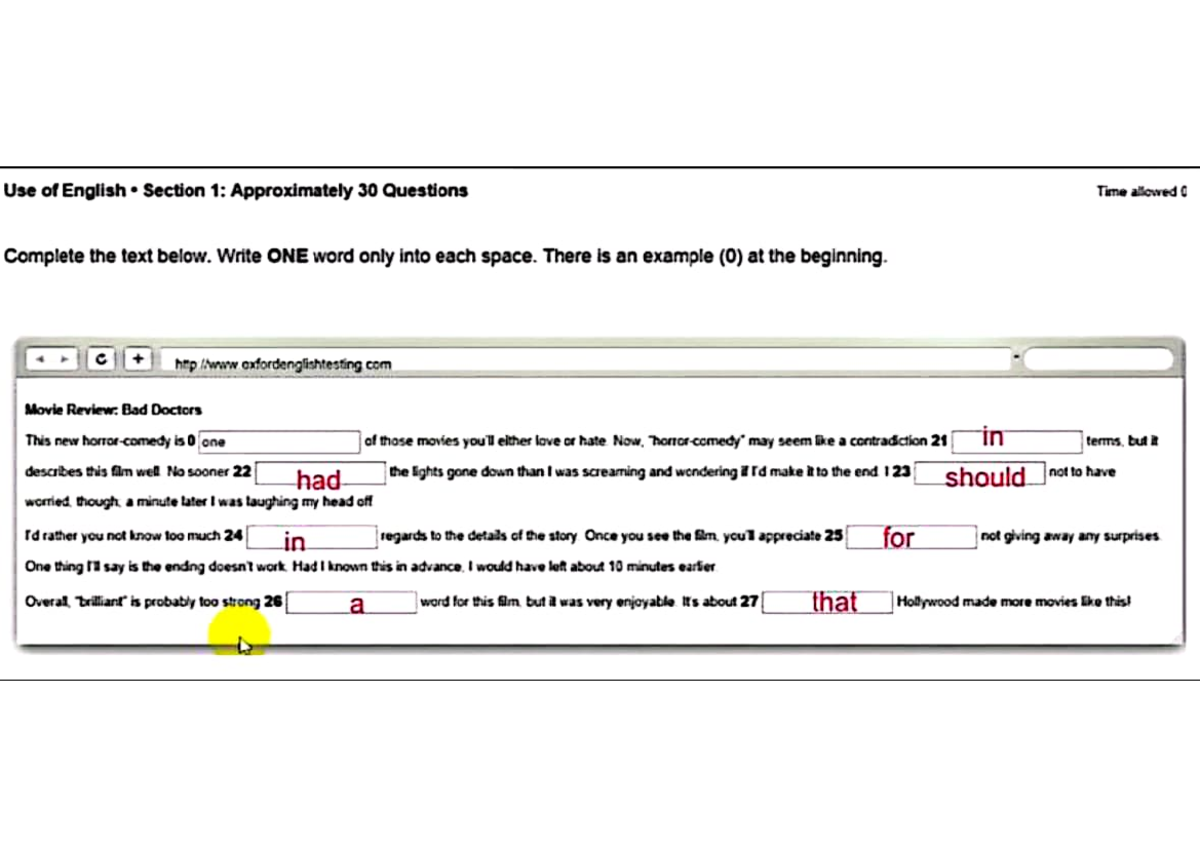 OXFORD English Placement Test: Frequently Asked Questions & Tips - Studocu