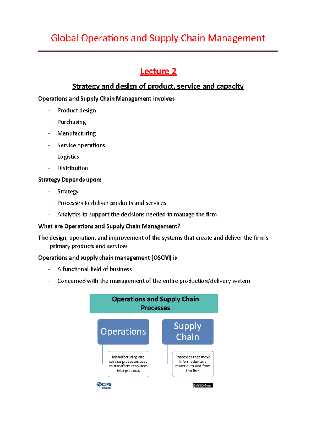 Global Operation Notes - Global Operations and Supply Chain Management ...