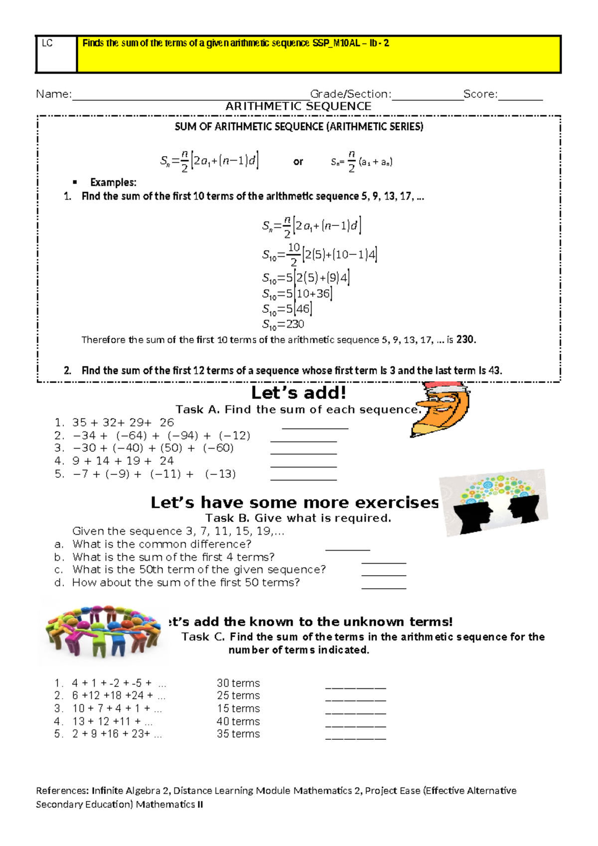 Finds-the-sum-of-the-terms-of-a-given-arithmetic-sequence - SUM OF ...