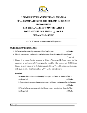 EET100 Notes - EET100:MICROECONOMIC THEORY I. INTRODUCTION This course ...