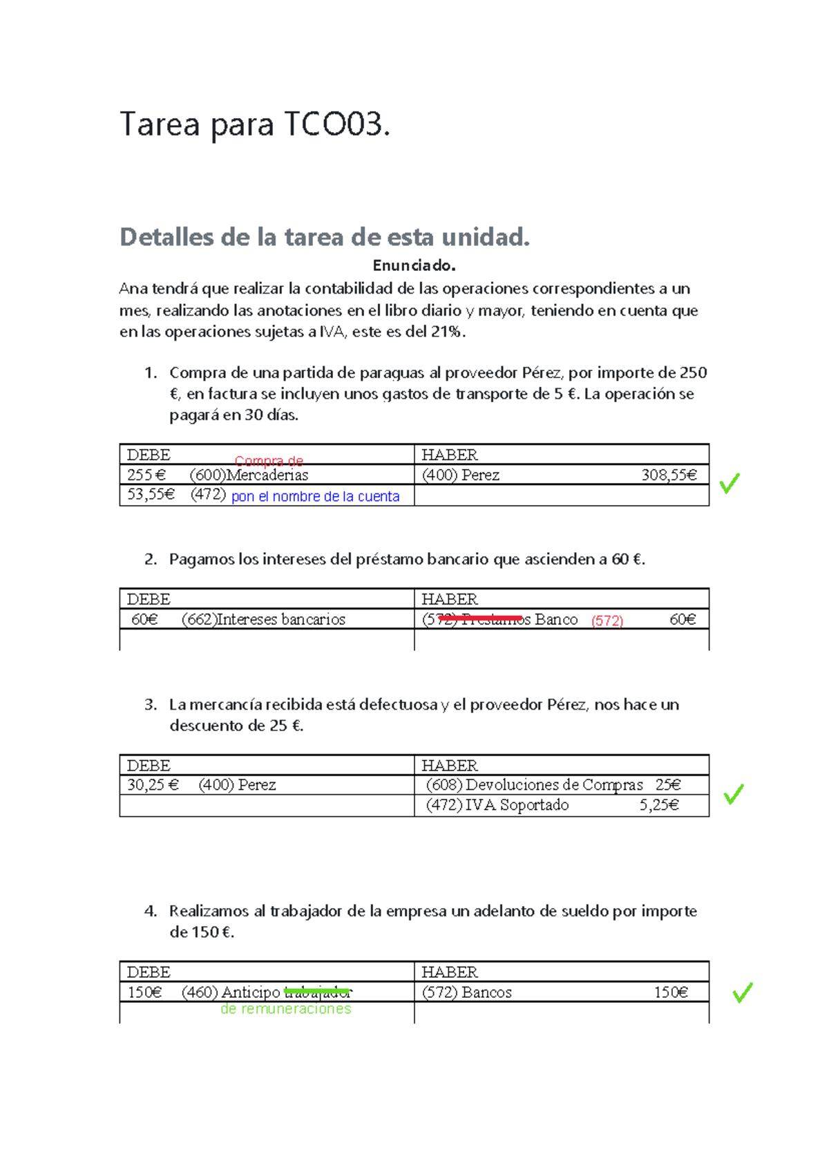 Tarea de Contabilidad - TCO03: Cierre de Mes y Anotaciones - Studocu