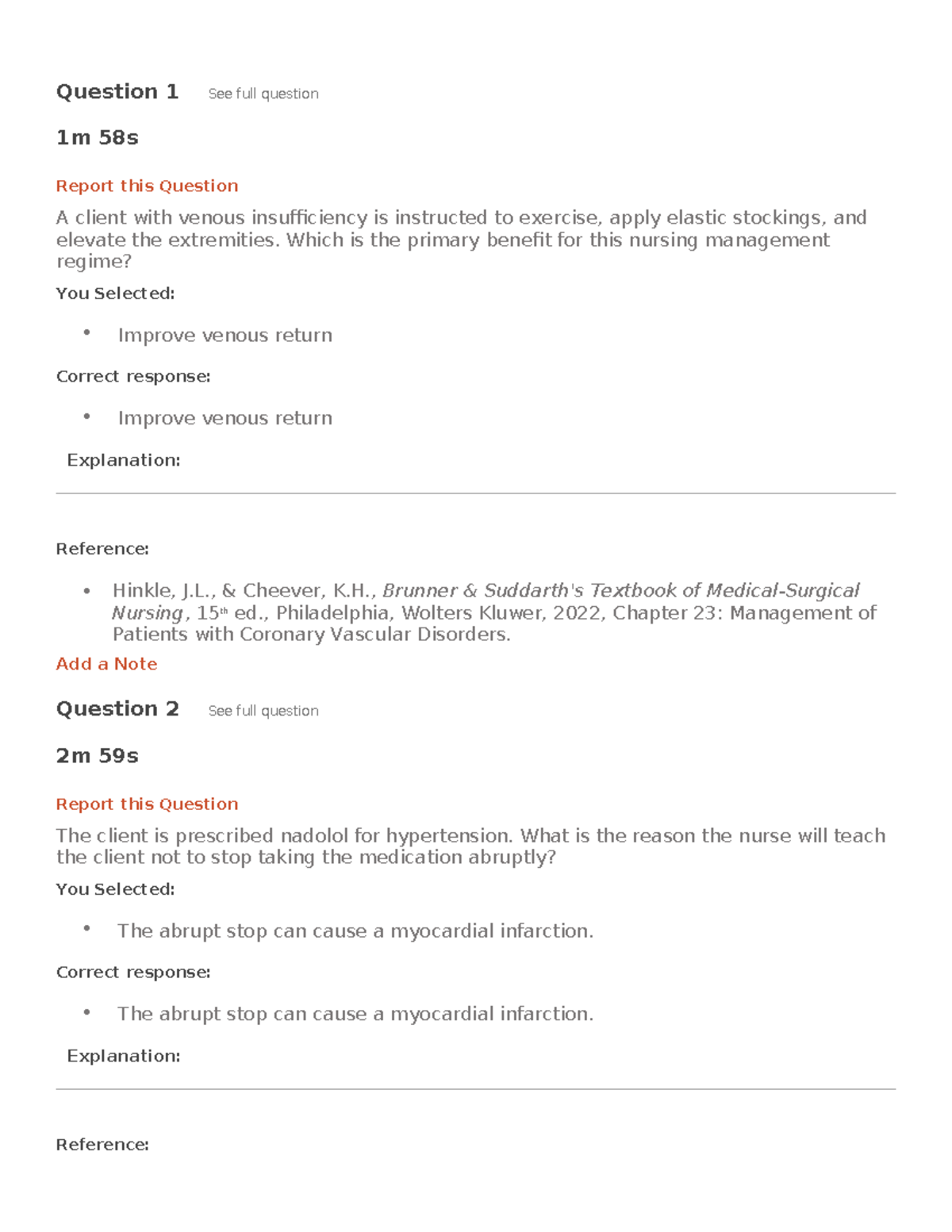 Chapter 23: Key Concepts in Coronary Vascular Disorders Management ...