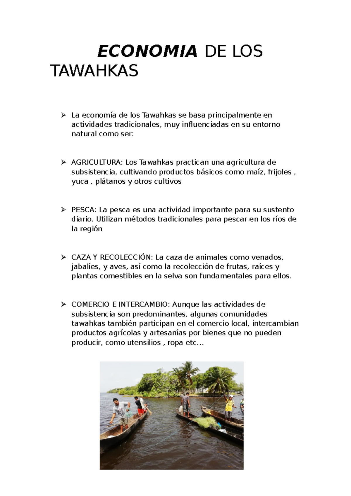 ECON 123: Economía Tradicional de los Tawahkas y su Sostenibilidad ...