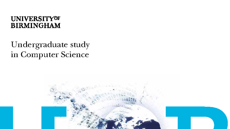 Undergraduate Study in Computer Science: Explore Your Future at ...