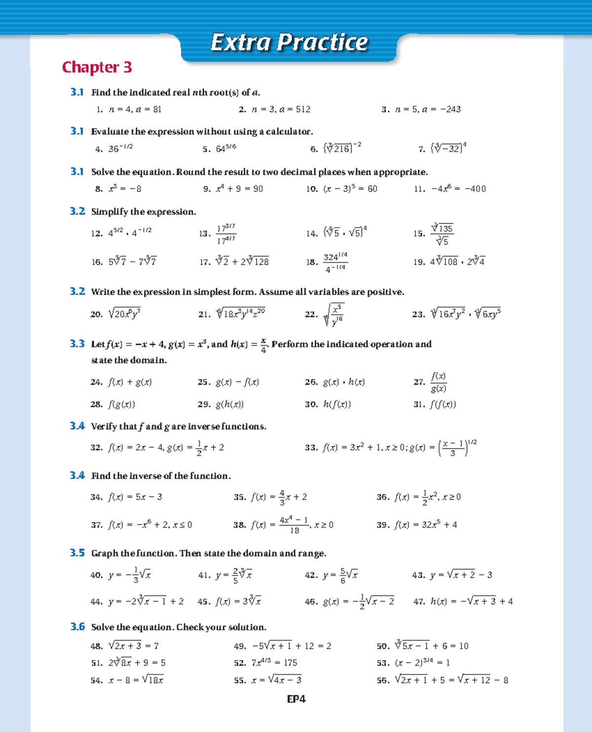 Final Exam Extra Practice for Chapters 3-8 - Studocu
