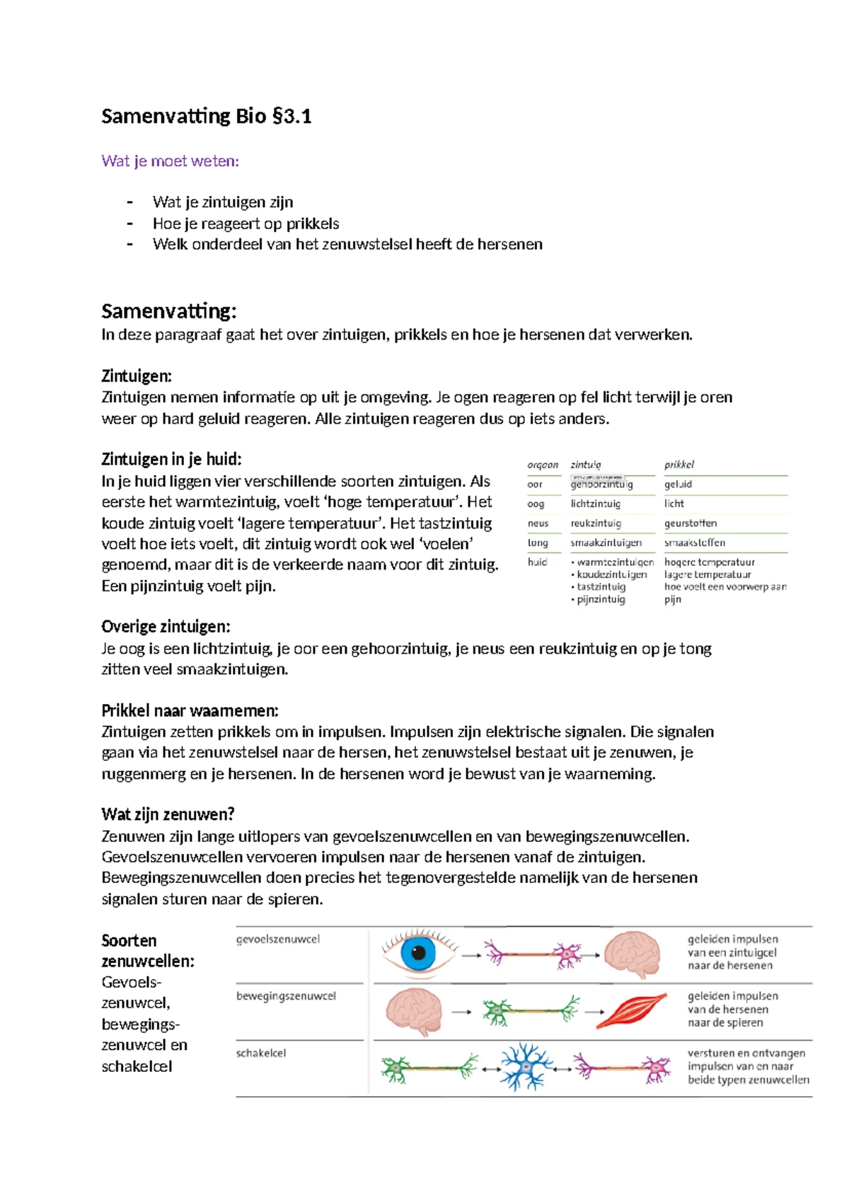 Samenvatting Hoofdstuk 3: Indeling van Organismen en Kenmerken - Studeersnel