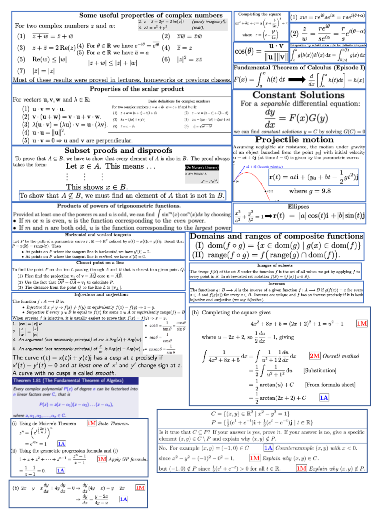 Calc 1 Cheat Sheet and Study Guide (002) - Studocu