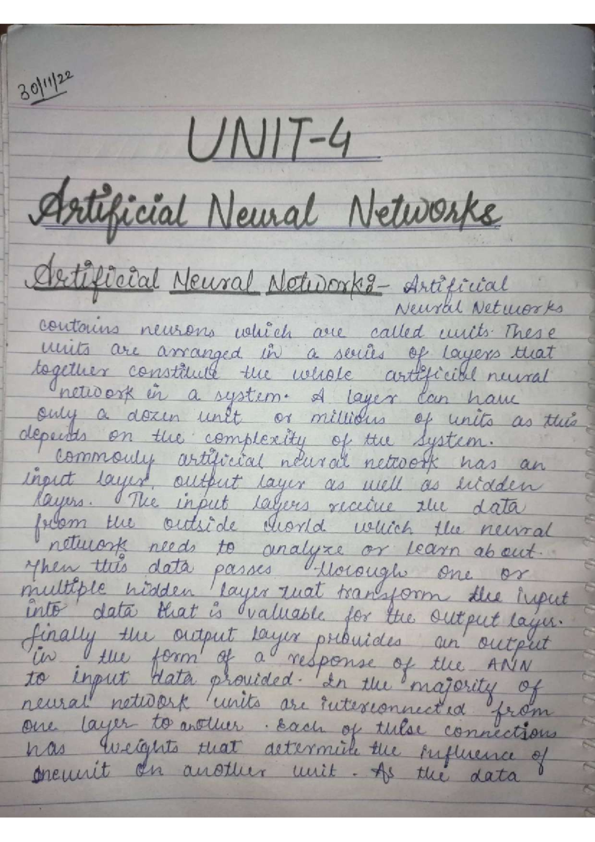 MLT Notes-Unit 4 - Machine Learning - B.Tech chemical engineering - Studocu