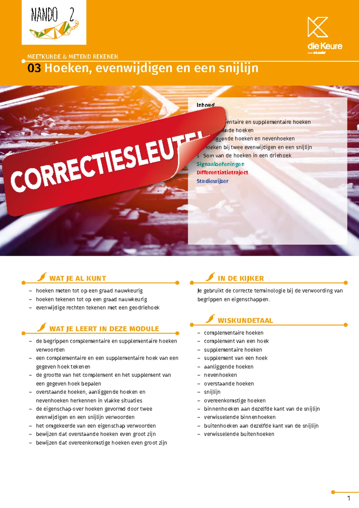 N2 Diagnostische module correctiesleutel - Nando 2 Nando 2 Inhoud 1 ...