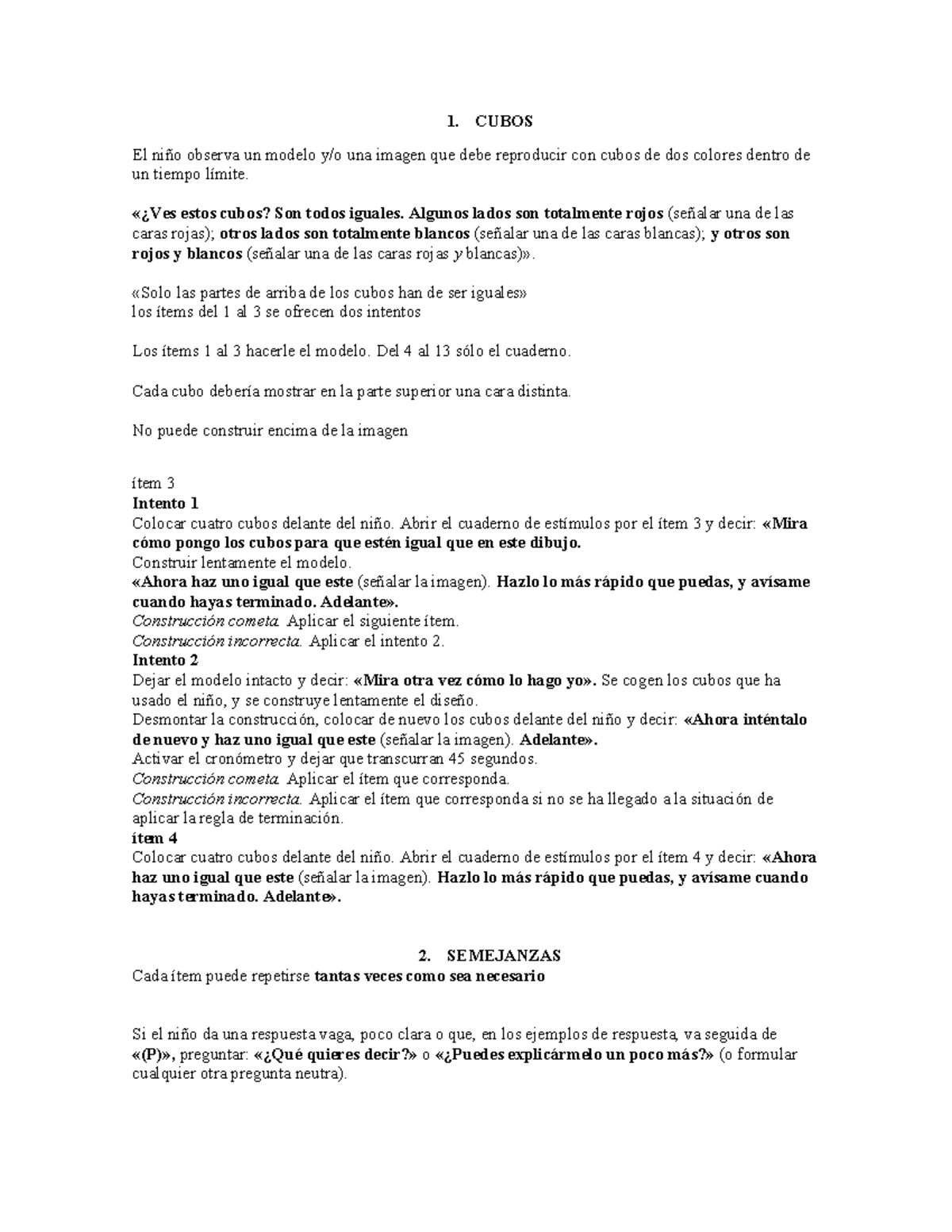 Consignas y Ejercicios - WISC-V: Evaluación Cognitiva Infantil - Studocu