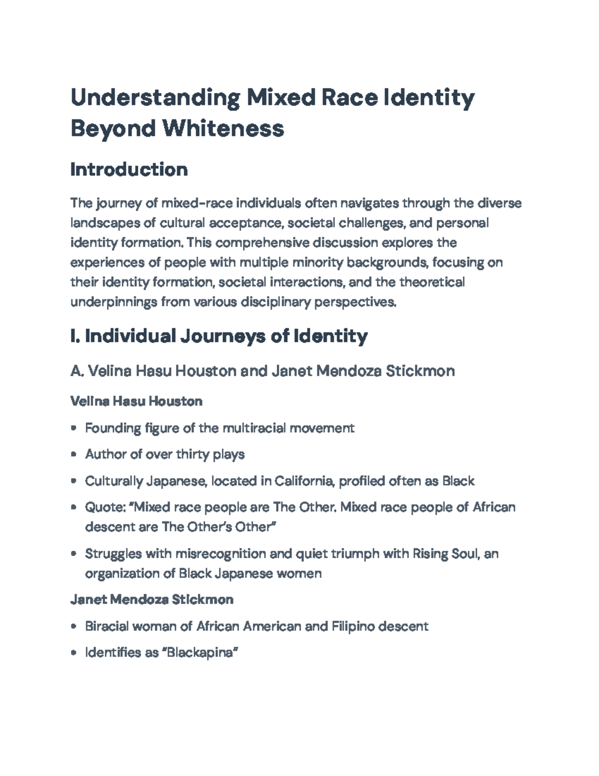Understanding Mixed Race Identity: A Journey Through Intersectionality ...