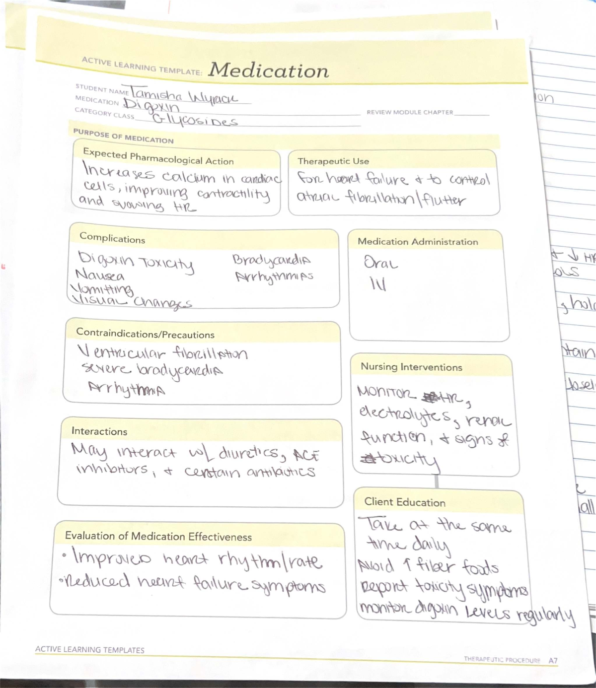 Active learning template: Medication management for heart failure (NUR ...