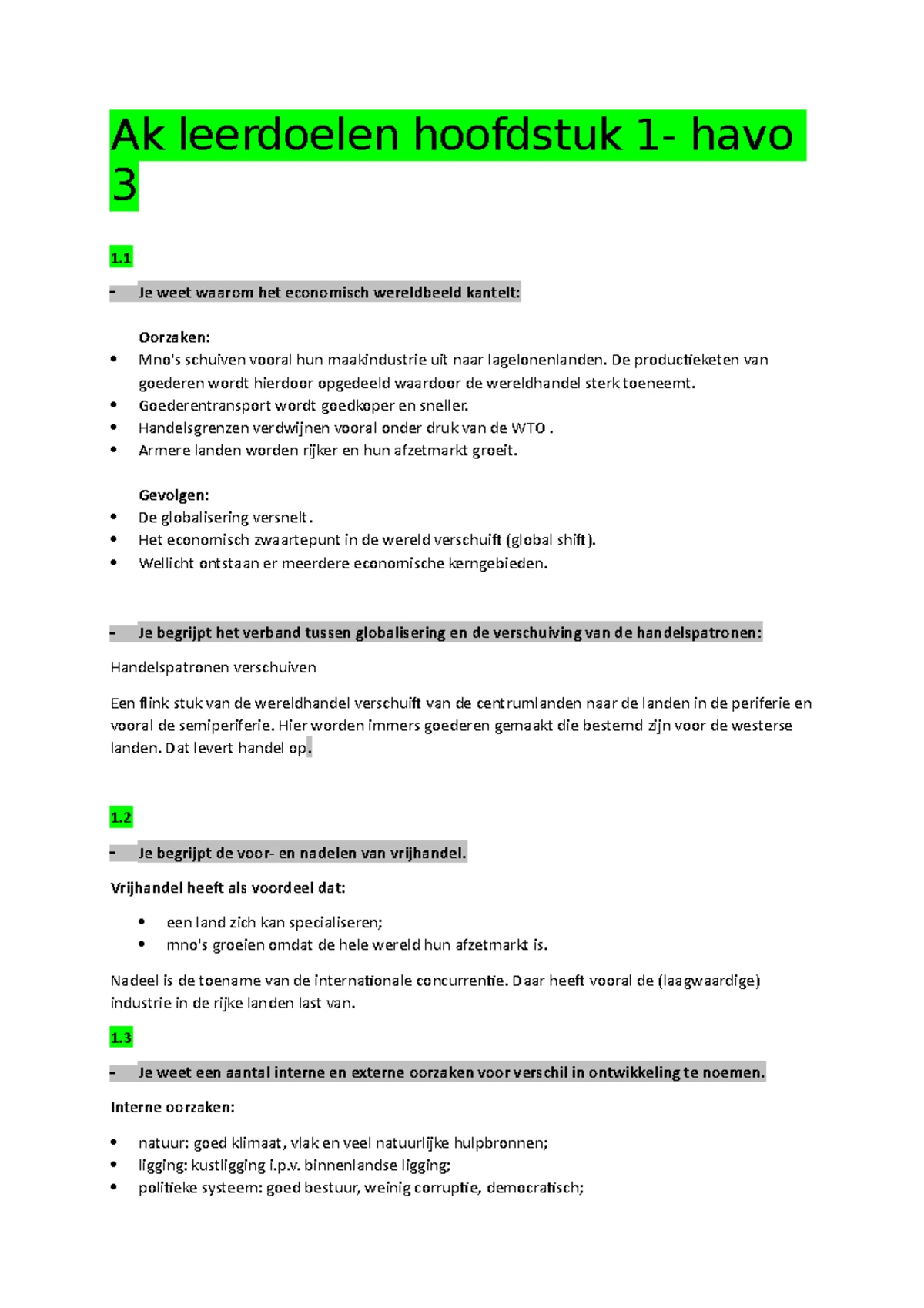 Markt: Vraag & Aanbod in Volkomen Concurrentie - Boekje 5 - Studeersnel