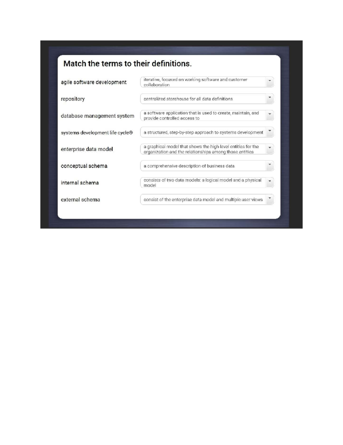 Week 1 Knowledge Check: Agile Software Development Terms - Studocu