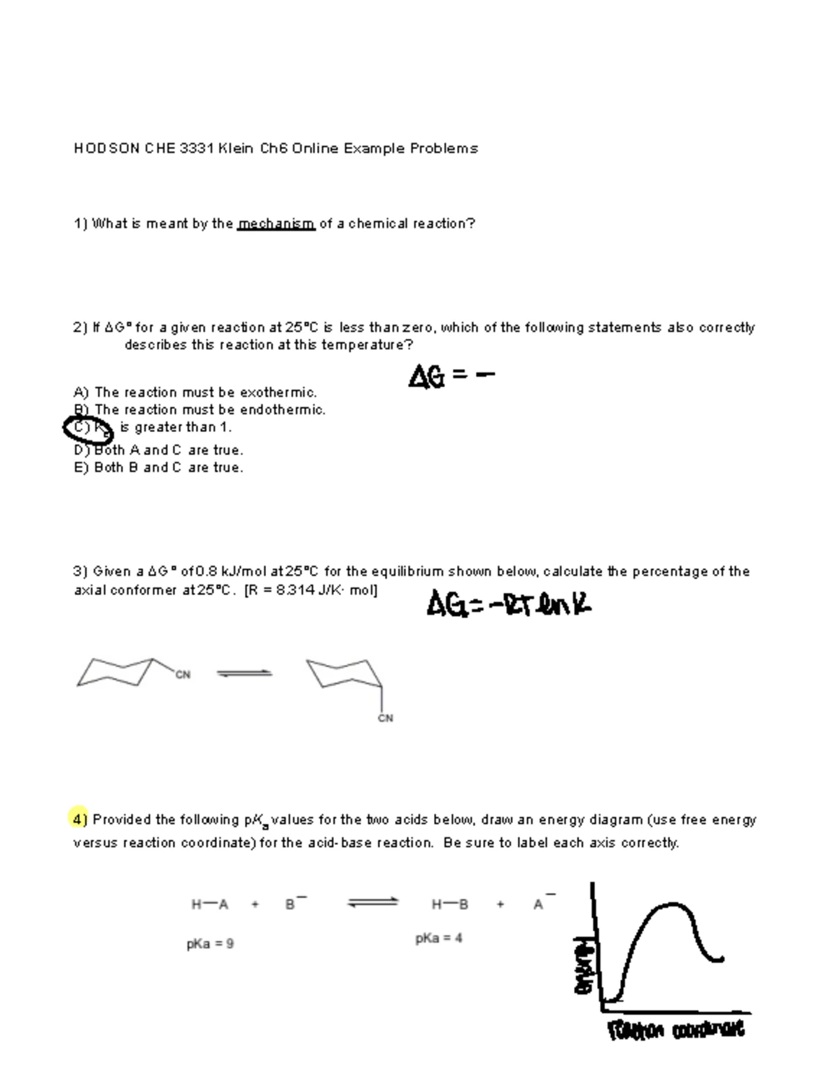 Ochem 101: Final Exam Review Guide for Success in Organic Chemistry - Studocu
