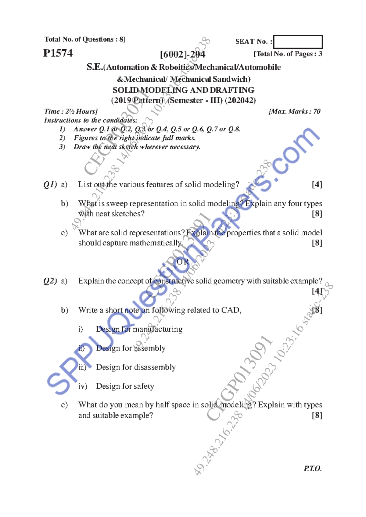 Question Papers - [6002]-204 1 Total No. of Questions : 8] [6002]- S ...