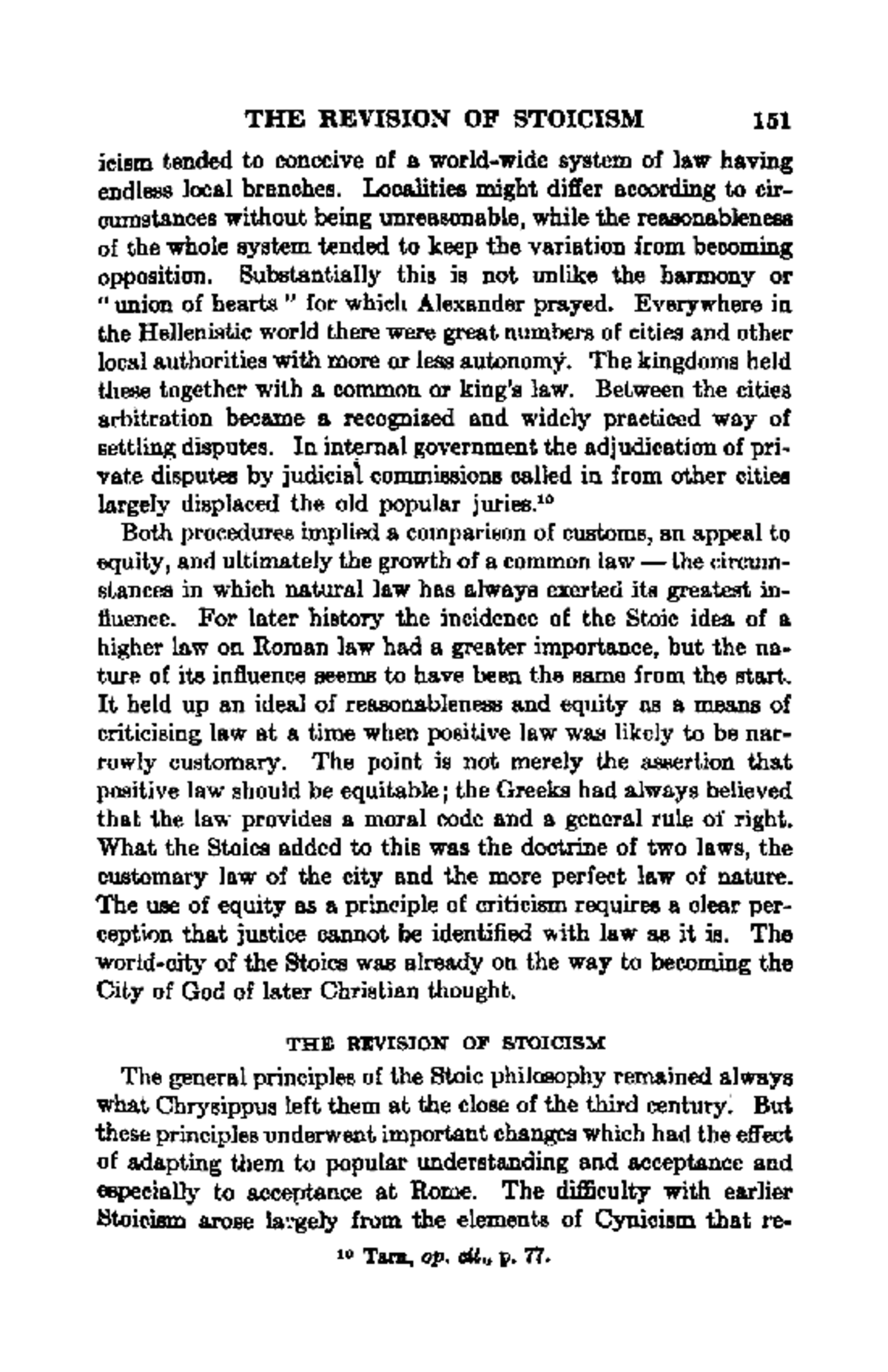 The Evolution of Stoicism: From Chrysippus to Roman Adaptation 151 ...