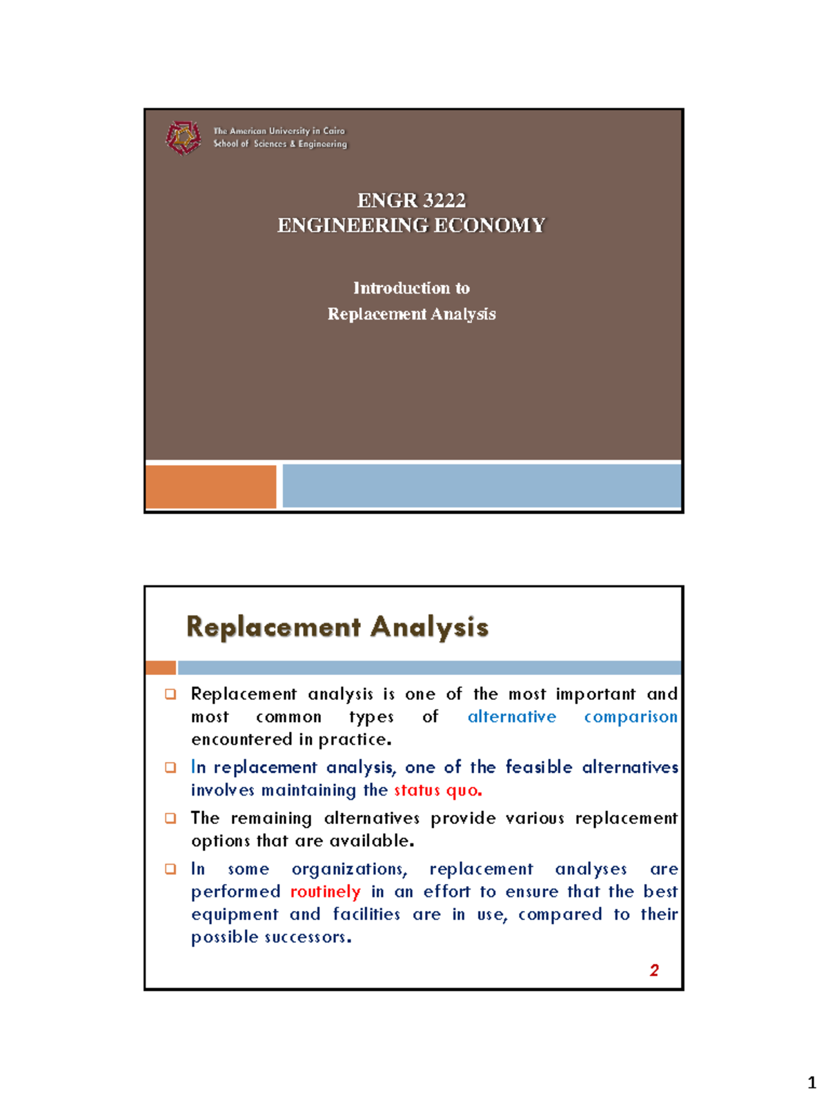 14 Introduction To Replacement Analysis Warning Tt Undefined