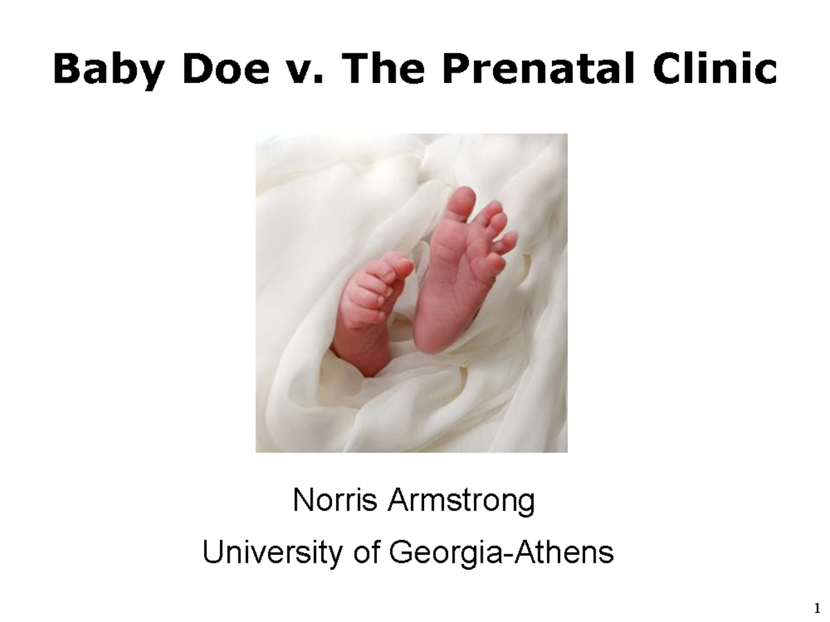 Expert Witness Testimony on Down Syndrome in Baby Doe Case (BIOL 101 ...