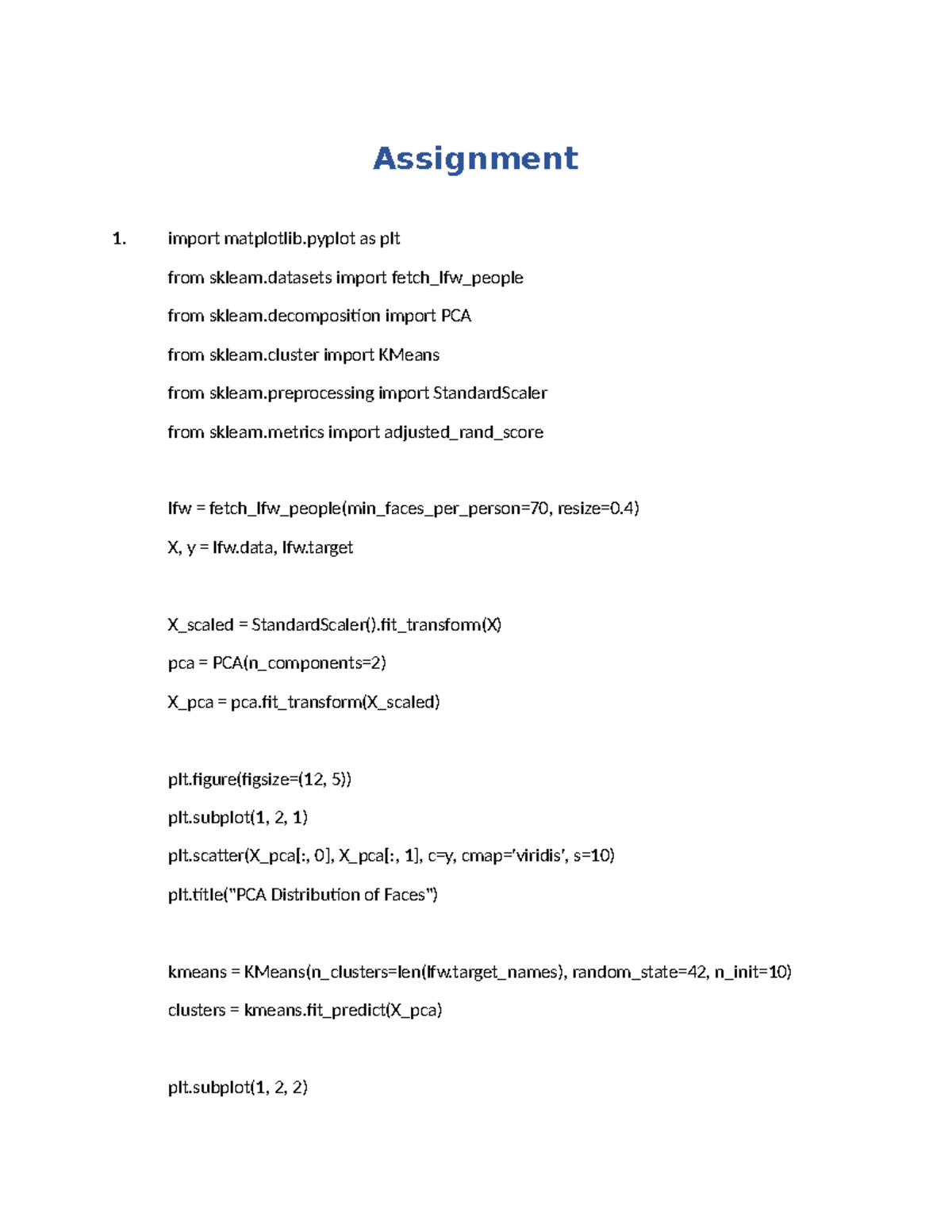 Ucstt(22-23)-060 - Assignment 1: PCA and KMeans Clustering Analysis ...