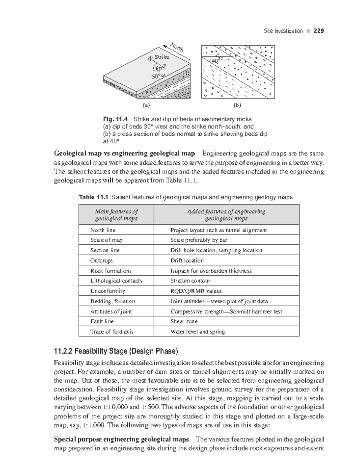 Engineering Geology 229: Site Investigation & Map Features - Studocu