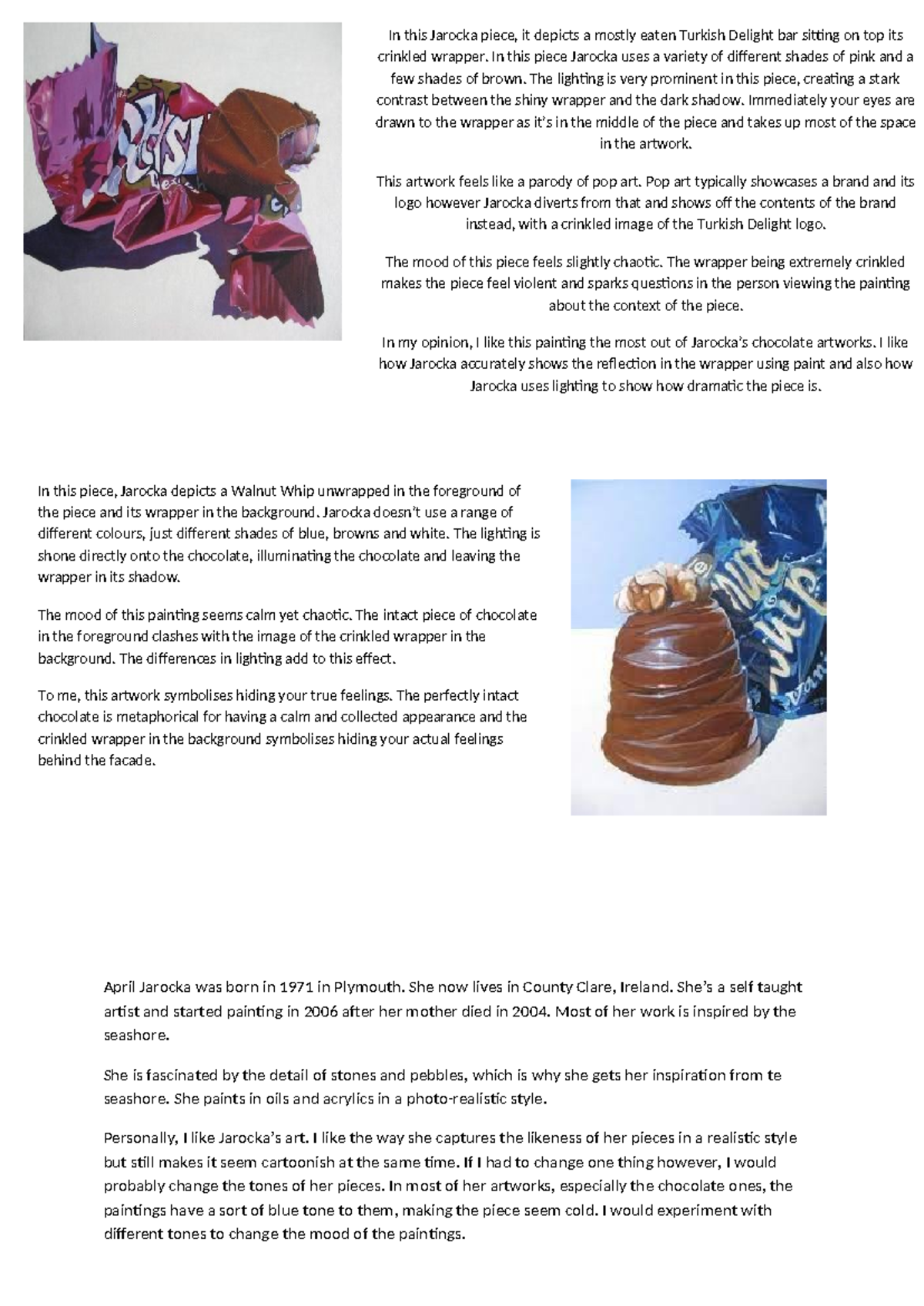 April jarocka - ertyui - In this Jarocka piece, it depicts a mostly ...