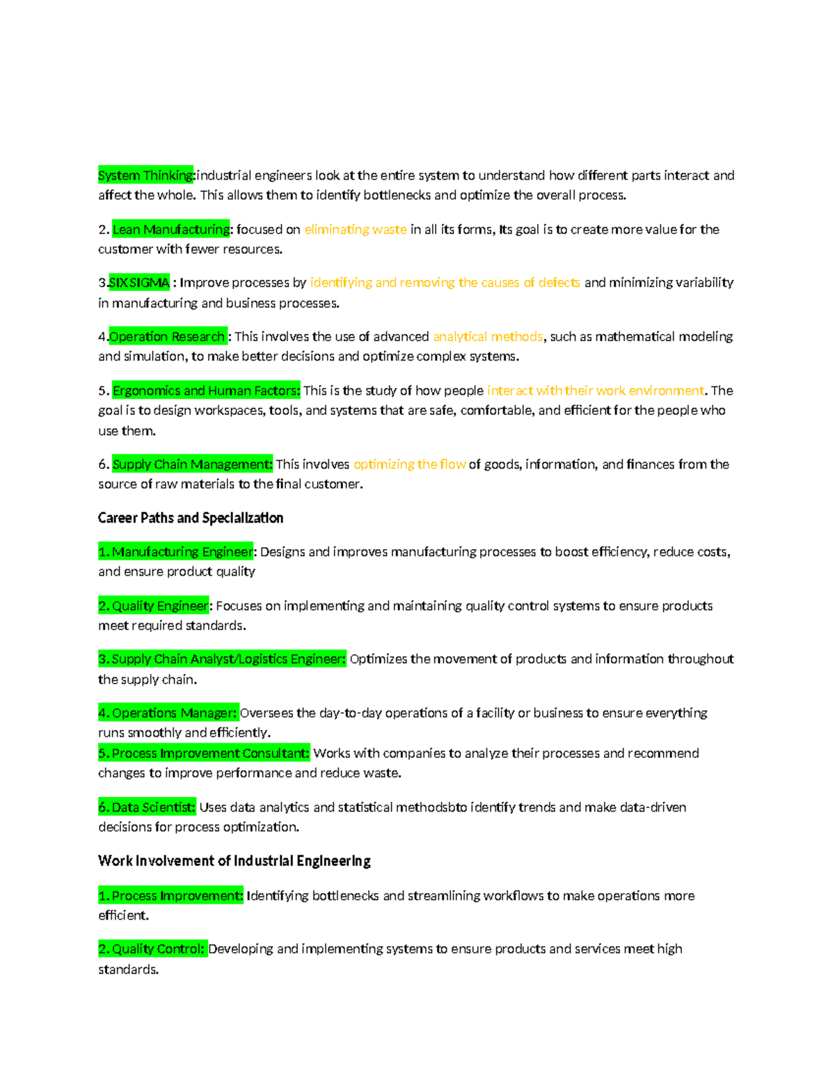 POIE - Industrial Engineering Overview: Key Concepts and Career Paths ...