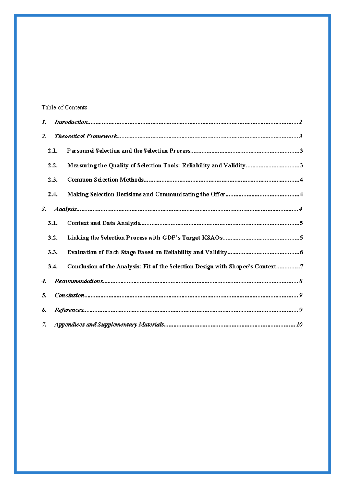 Analysis of Shopee's Graduate Development Program (GDP) Selection ...