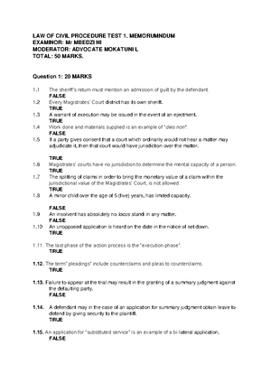 [Solved] An example of a particulars of claim - Law of Civil Procedure ...