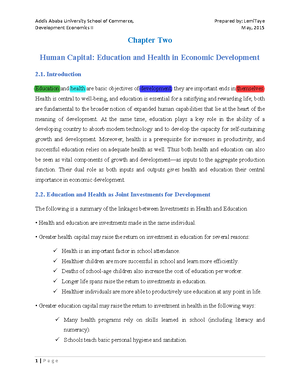 Econometrics I Chapter 1 - CHAPTER ONE INTRODUCTION TO ECONOMETRICS 1. Definition and scope of ...