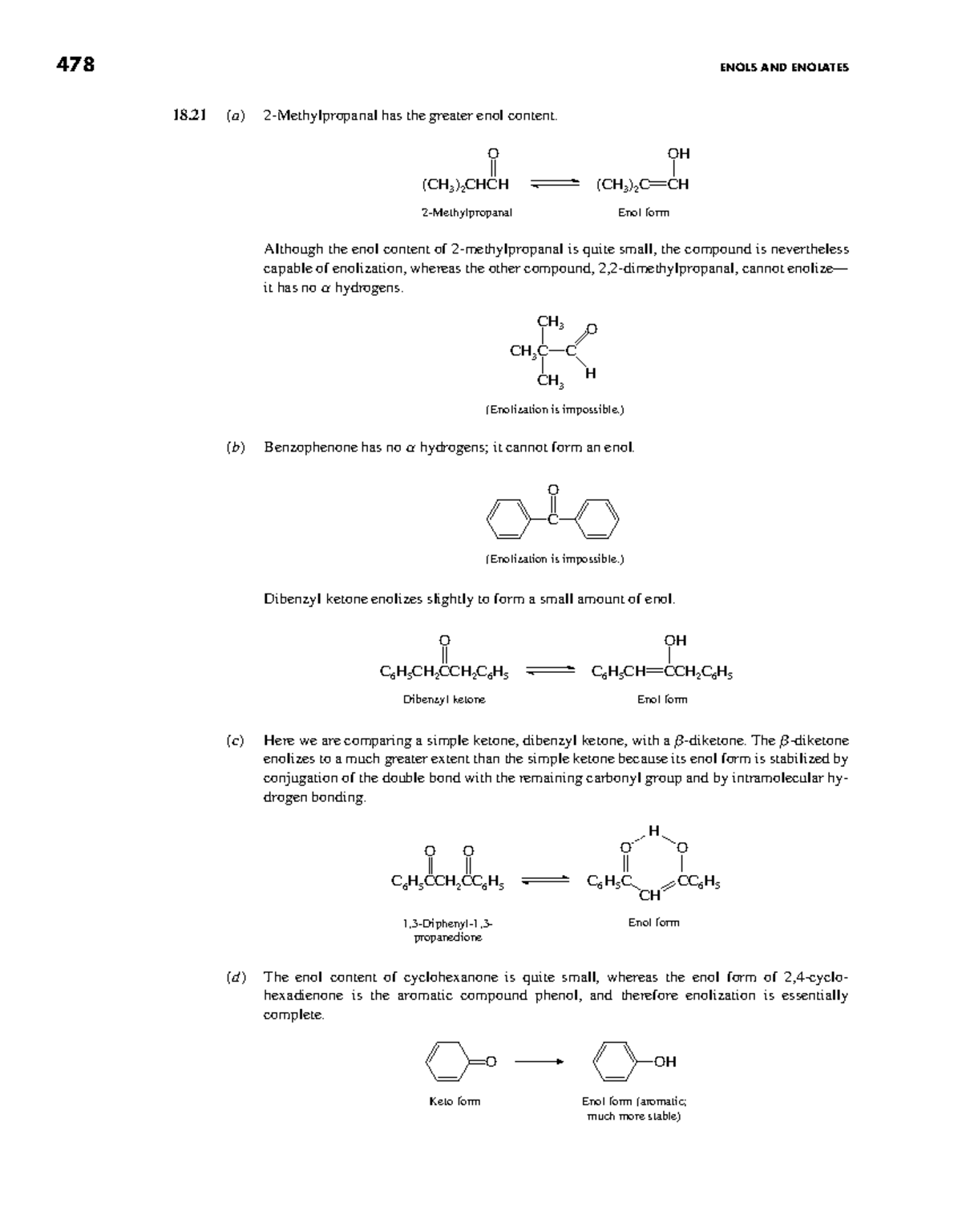 478 ENOLS AND ENOLATES: Enolization Insights in Organic Chemistry - Studocu