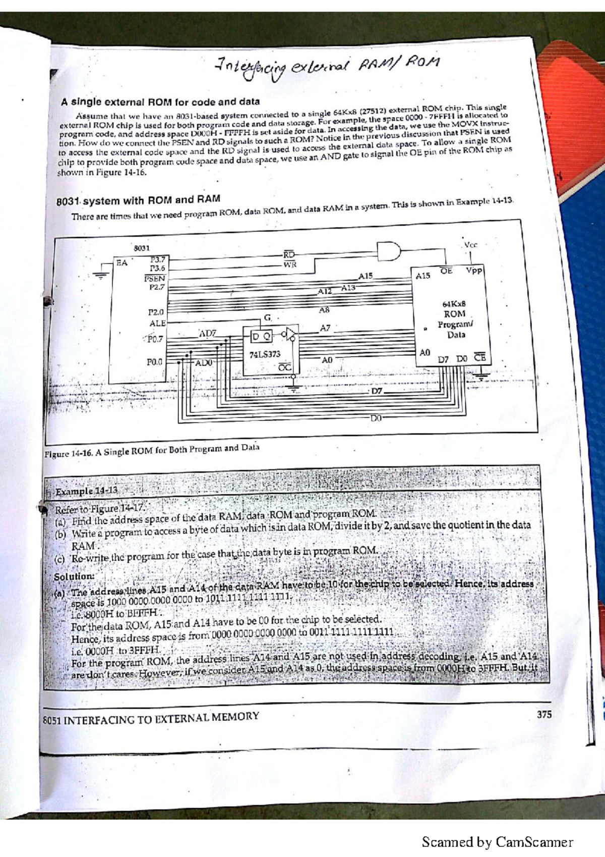 Interfacing External ROM with 8051 Microcontroller: MPMC Unit-6 - Studocu