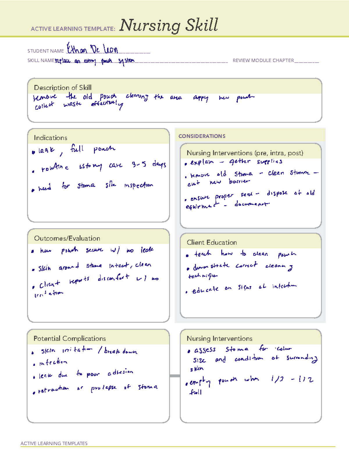 ATI.nursing skill worksheet.restricted - ACTIVE LEARNING TEMPLATES ...