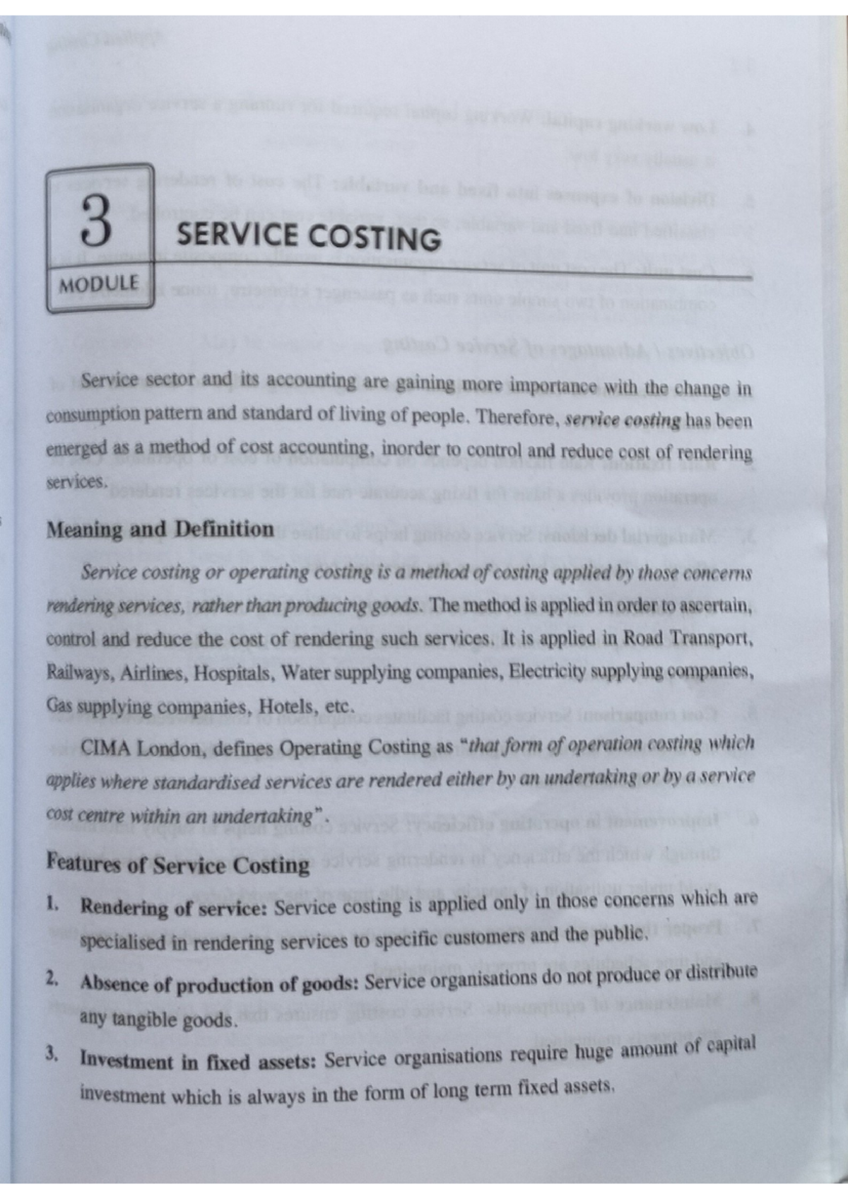Applied Costing Module 3: Understanding Service Costing in Transport ...