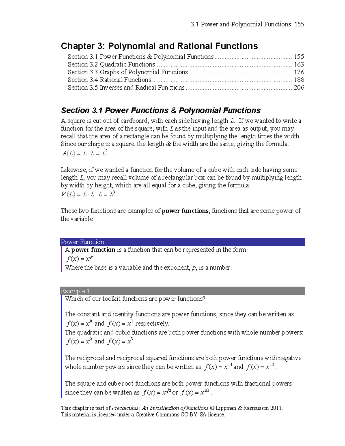 Precalculus: Chapter 3.1 - Power & Polynomial Functions Notes - Studocu