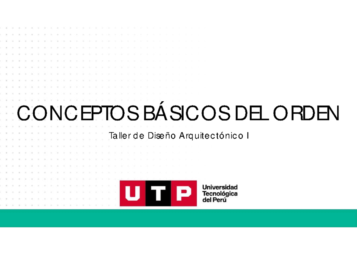 PPT Conceptos Básicos DEL Orden - CONCEPTOS BÁSICOS DEL ORDEN Taller de ...