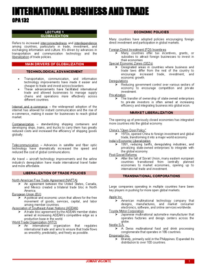 Ibt reviewer chapter 4: Differences in culture and business ...