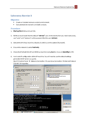 Lab 1 Creating a basic Windows-based malware analysis sandbox - Malware ...