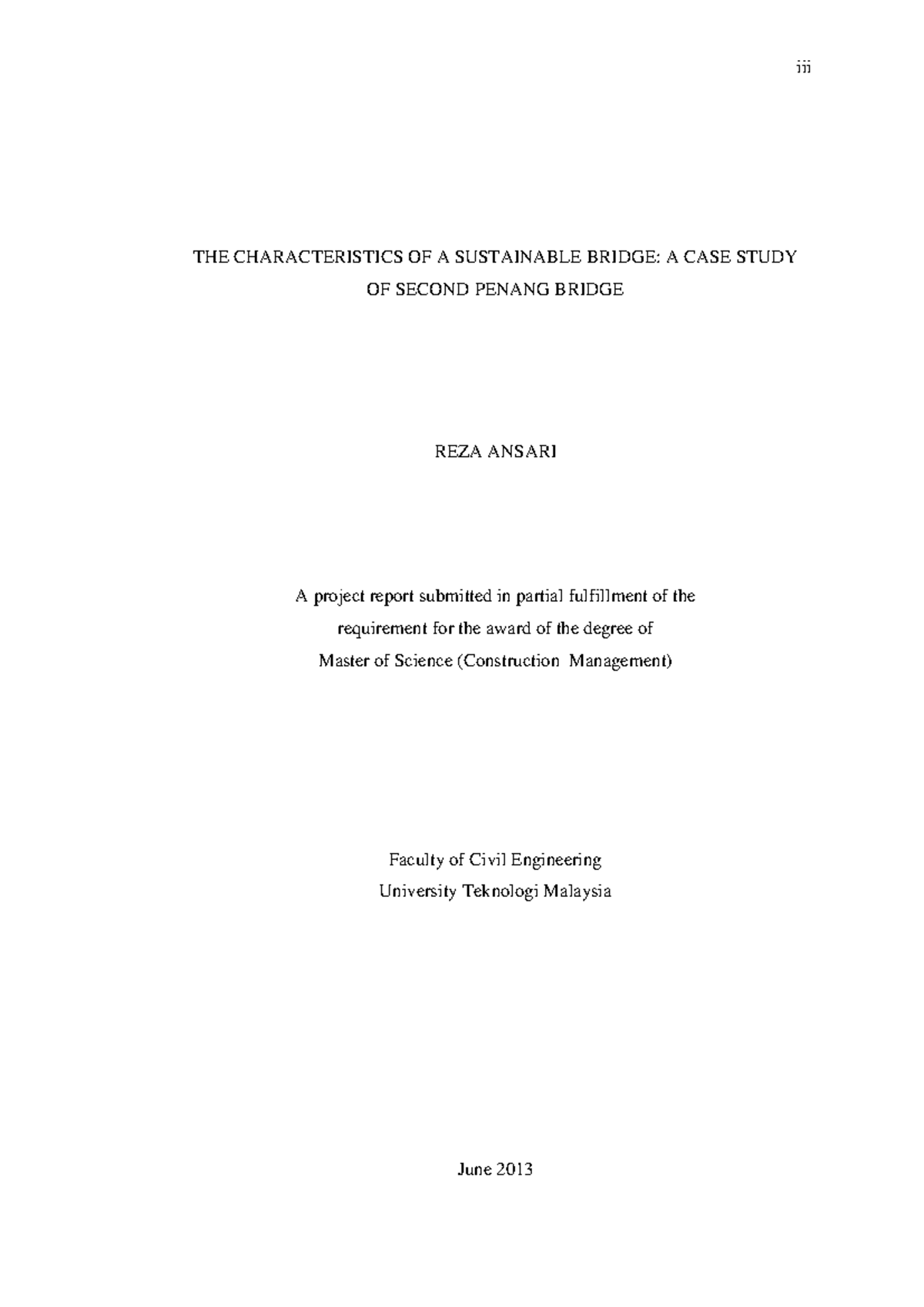 Sustainable Bridge Design: A Case Study of 2nd Penang Bridge - Studocu
