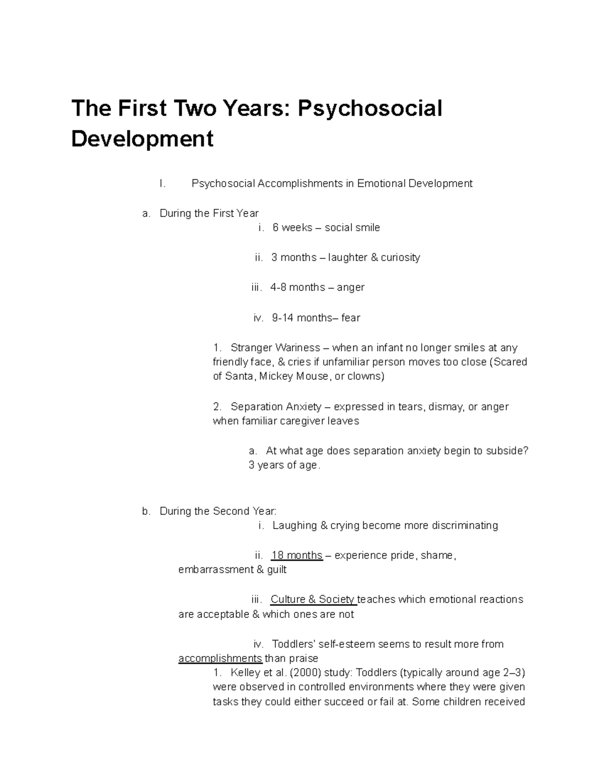 The Preschool Years: Cognitive & Psychosocial Development Insights (PSY 101) - Studocu