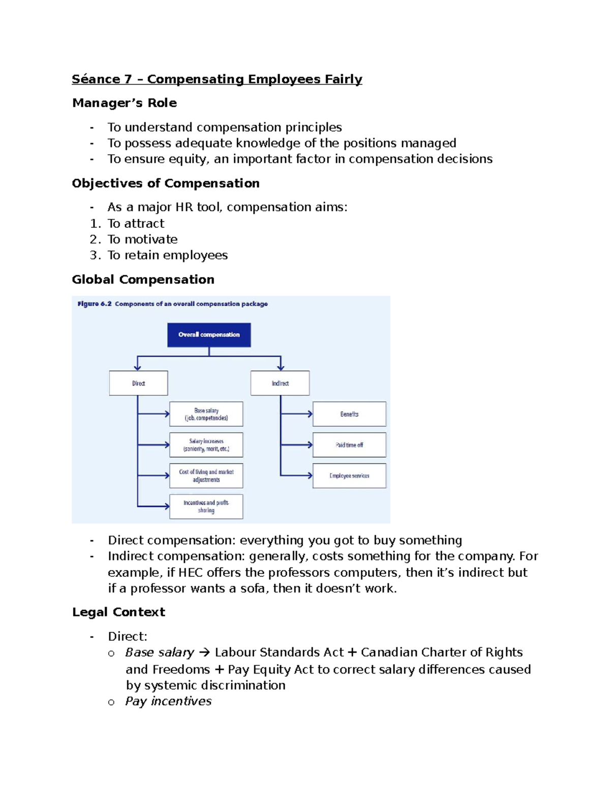 Final Exam - HRM: Compensating Employees & Developing Competencies ...
