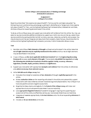 AY22 23 S2 Week 2 Engineering Reasoning Framework Tutorial Handout - AY2022/2023 Semester 2 Week ...
