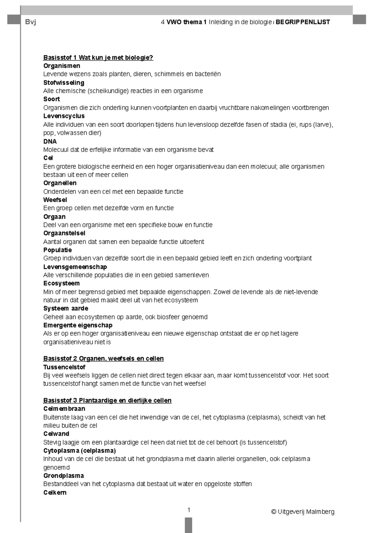BIO202 - Overzicht van Celonderdelen en Hun Functies - Studeersnel