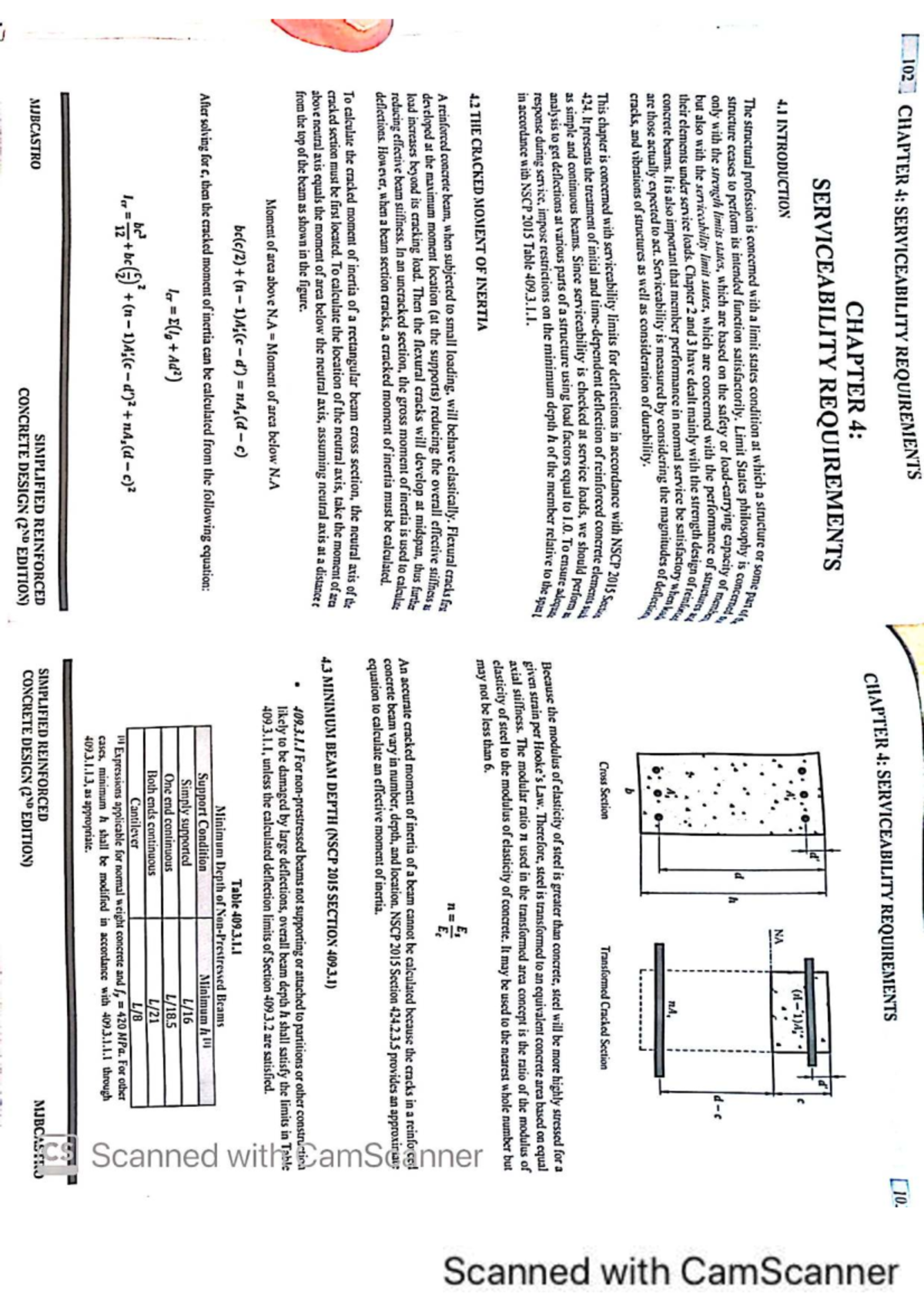 102 RCD CHAPTER 4: SERVICEABILITY REQUIREMENTS - NSCP 2015 Analysis ...