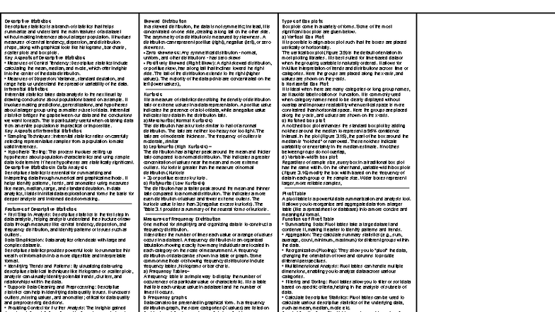 Introduction to Data Analysis: Descriptive Statistics (Module 3, 3rd ...