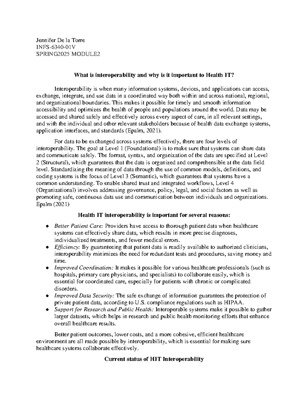 HIT Interoperability: Understanding Its Importance and Current ...
