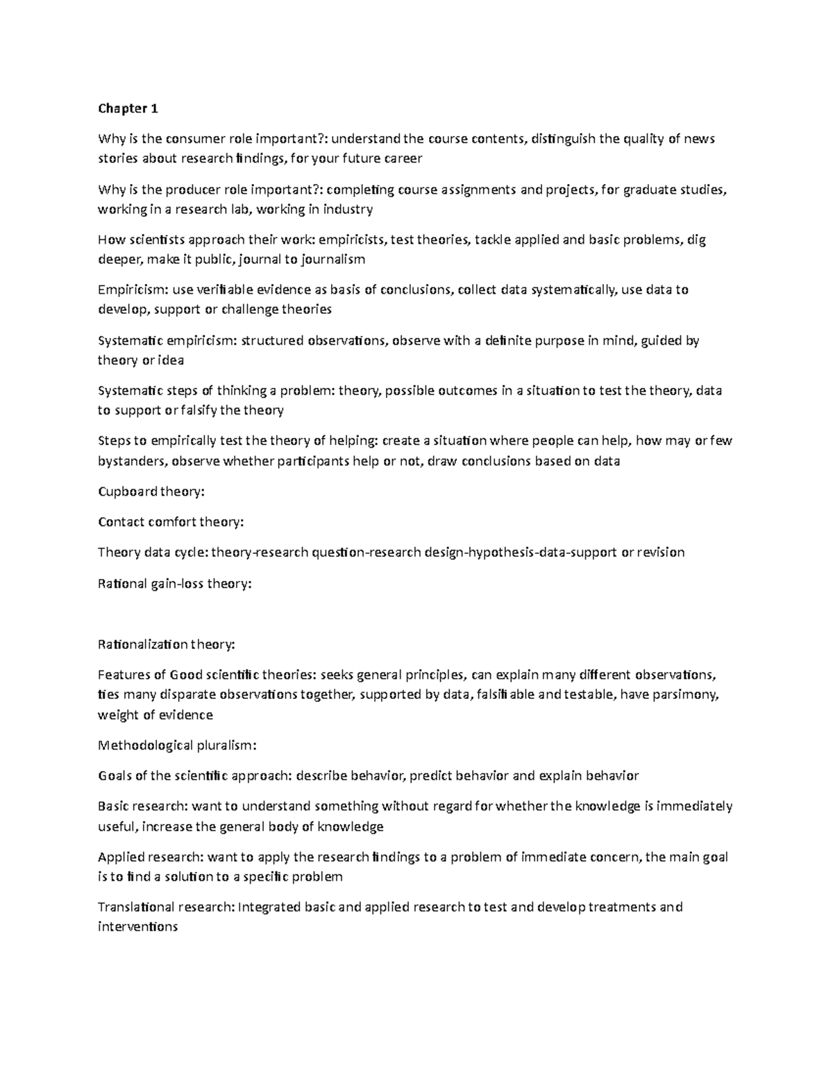 Research Methods (PSY101): Comprehensive Quizlet Study Guide - Studocu