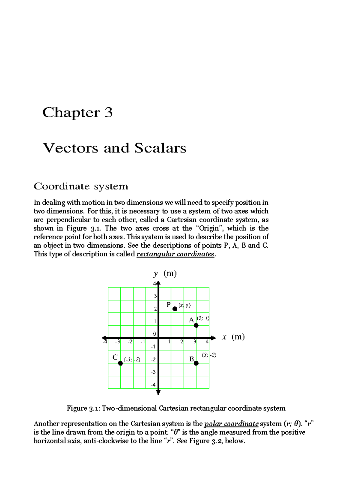 Mech 3: Vectors and Scalars - Understanding Coordinate Systems - Studocu
