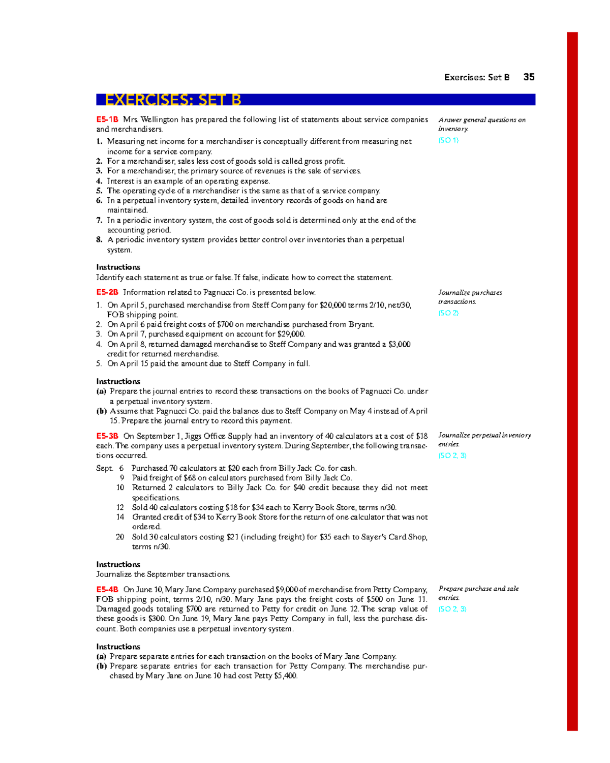 Accounting Principles 8th edition - exercises chapter 05 - Exercises ...